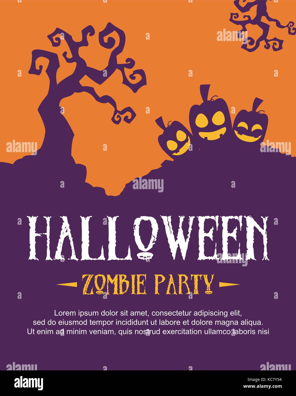 Poster style Halloween theme collection Stock Vector Image & Art - Alamy