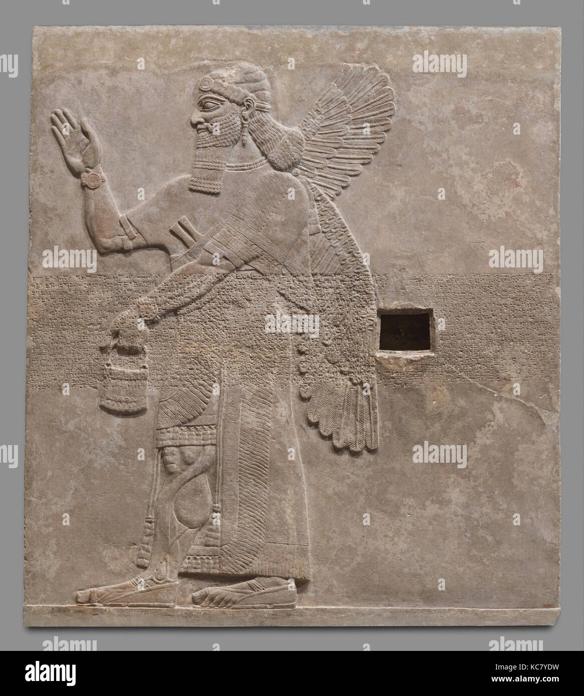 Relief panel, Neo-Assyrian, ca. 883–859 B.C., Mesopotamia, Nimrud ...
