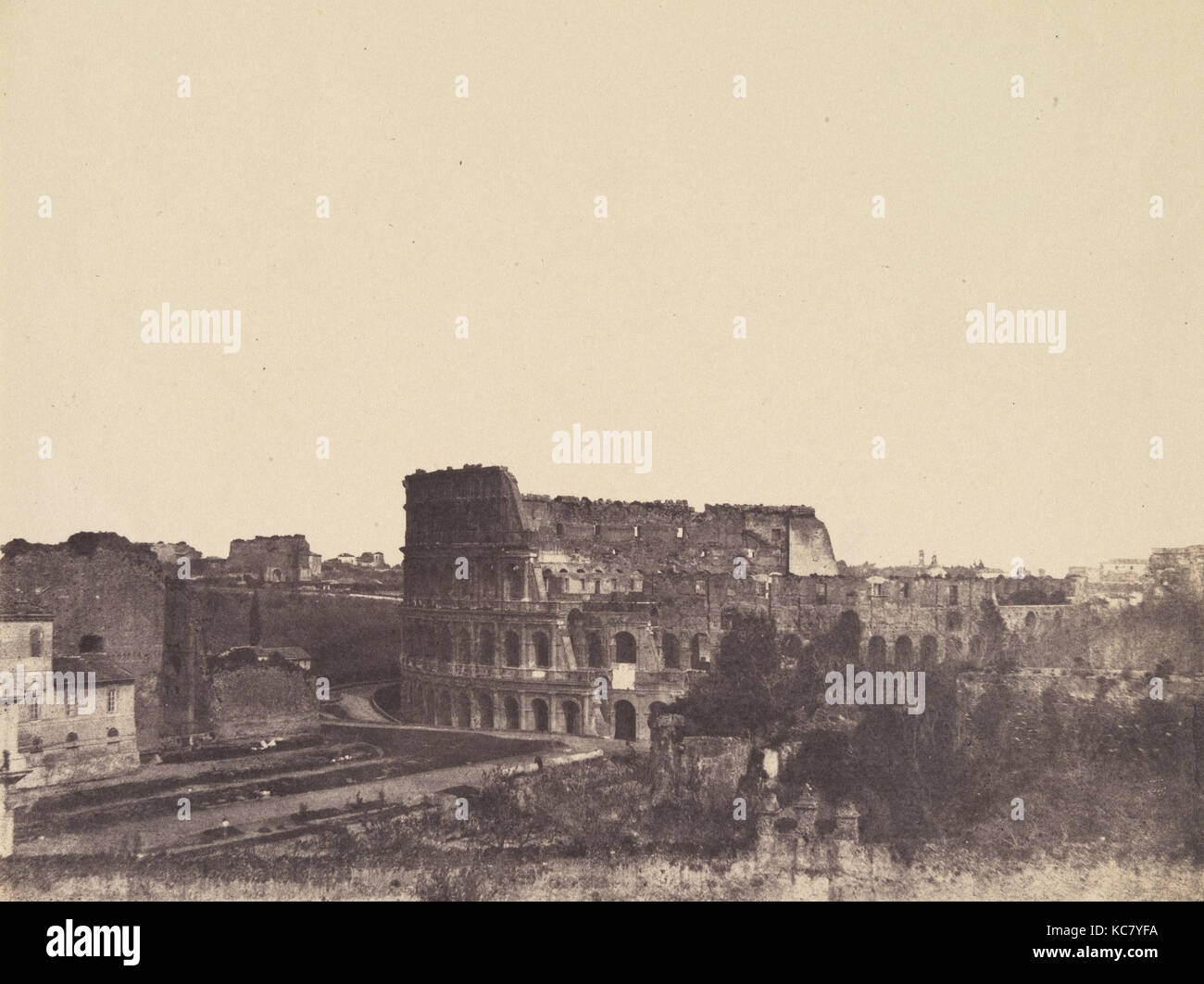 Colosseum, Rome, 1850s, Salted paper print from paper negative ...