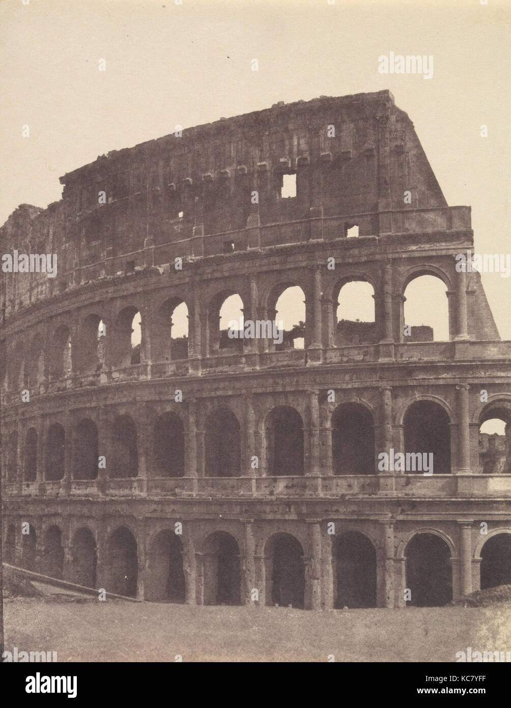 Colosseum, Rome, 1850s, Salted paper print from paper negative ...