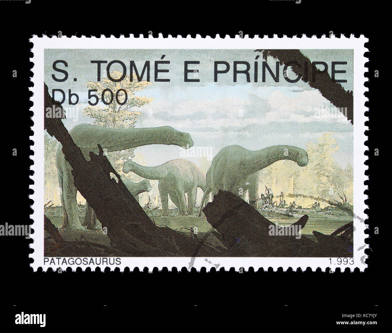 Postage stamp from the Saint Thomas and Prince Islands depicting an ...