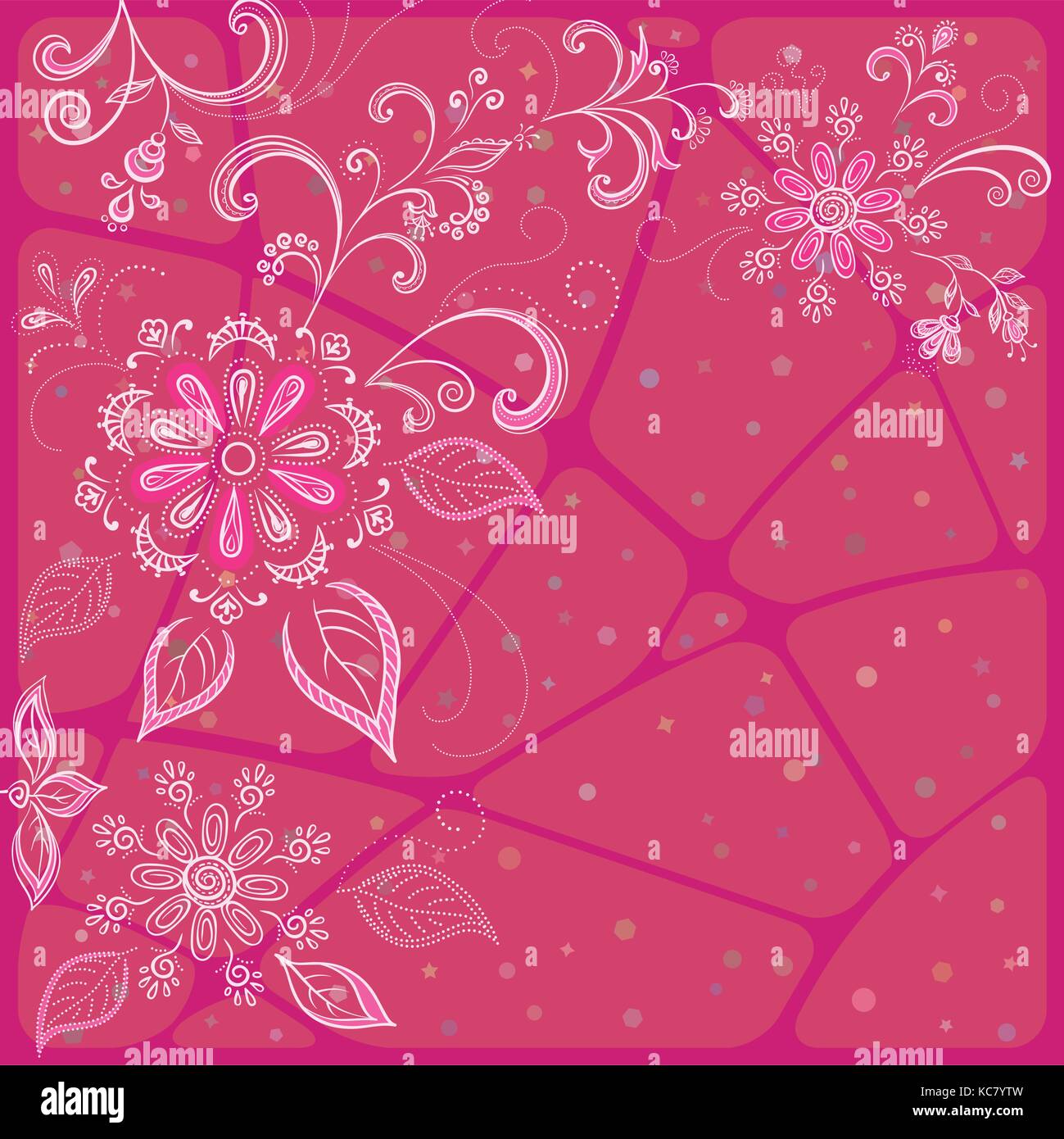 White star spring flower Stock Vector Images - Alamy