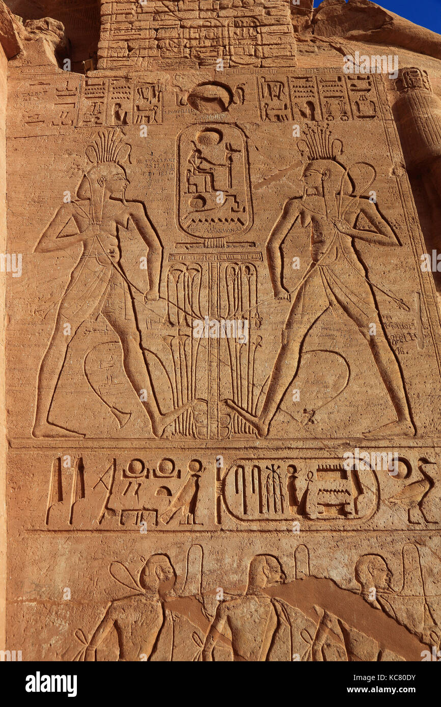 Abu simbal reliefs hi-res stock photography and images - Alamy