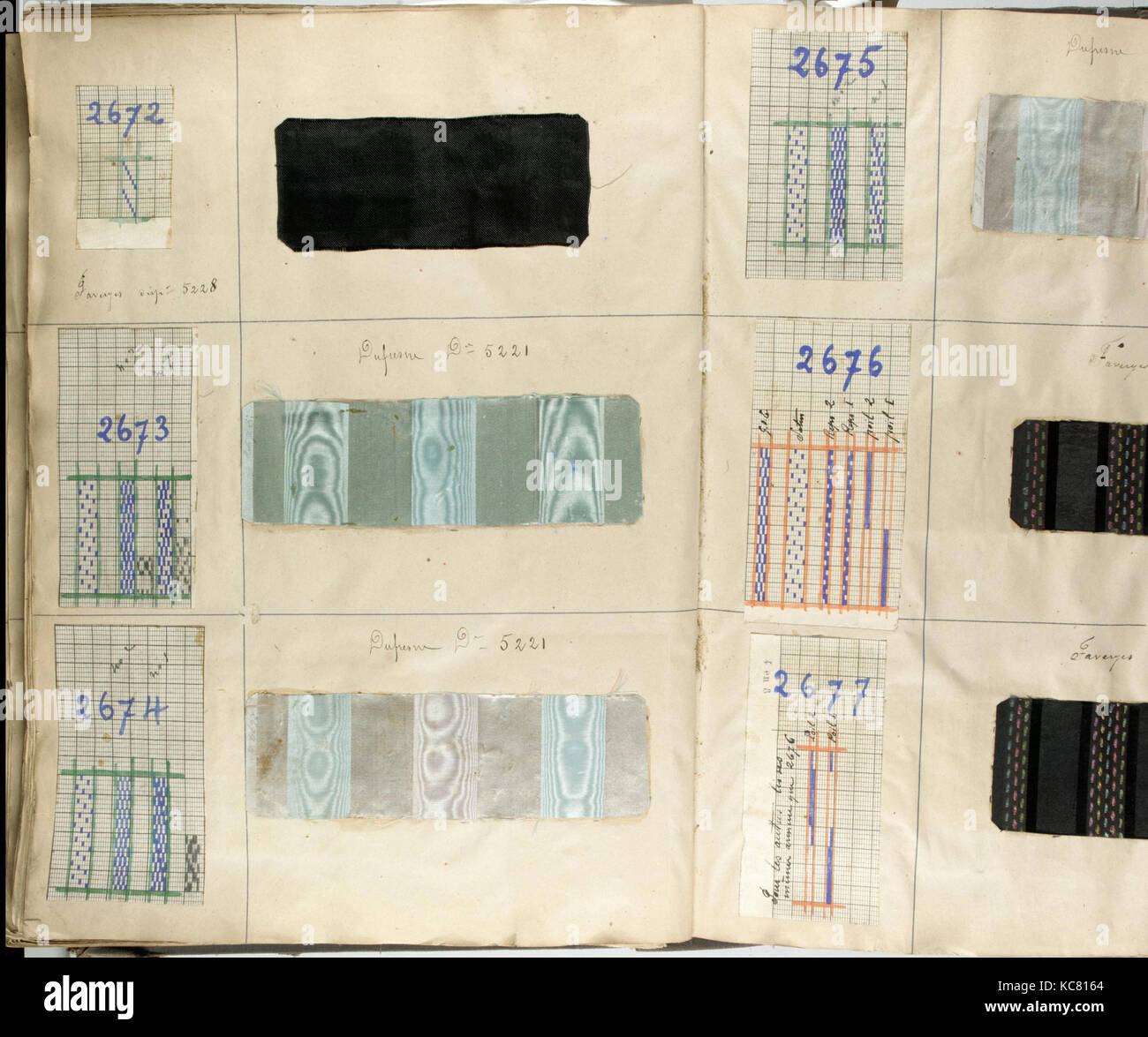 Textiles sample books hi-res stock photography and images - Alamy