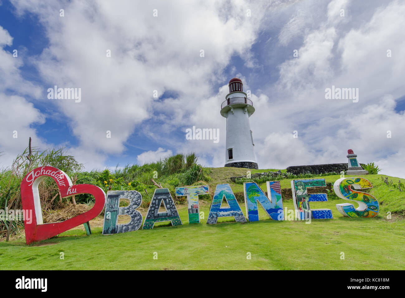 Lighthouse at Naidi Hills, Basco , Batanes, Philippines Stock Photo - Alamy