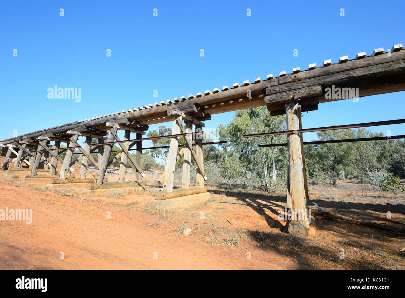 The old Angellala Creek Bridge on the Mitchell Highway, near ...