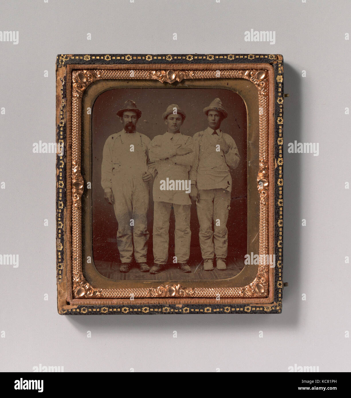 Plasterers and Painters, 1870s–80s, Tintype, Image: 6.9 x 5.6 cm (2 11/ ...