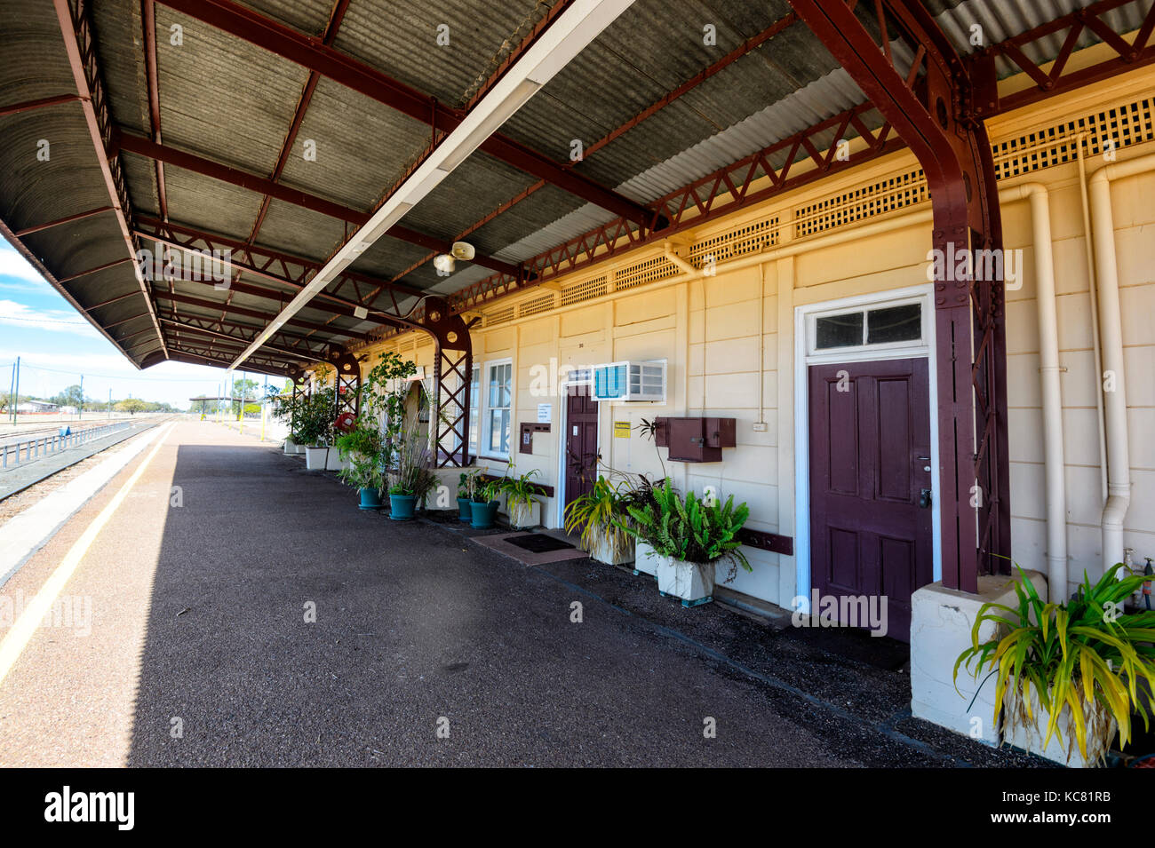 Barcaldine old railway station, Queensland, QLD, Australia Stock Photo ...