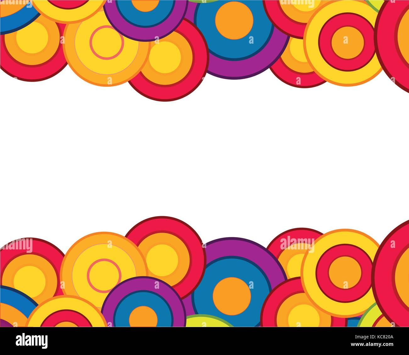 White circles on yellow background Stock Vector Images - Alamy