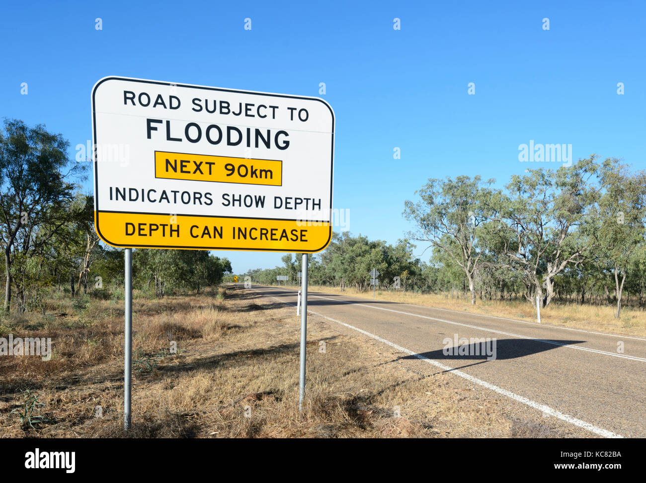 Road subject to flooding hi-res stock photography and images - Alamy