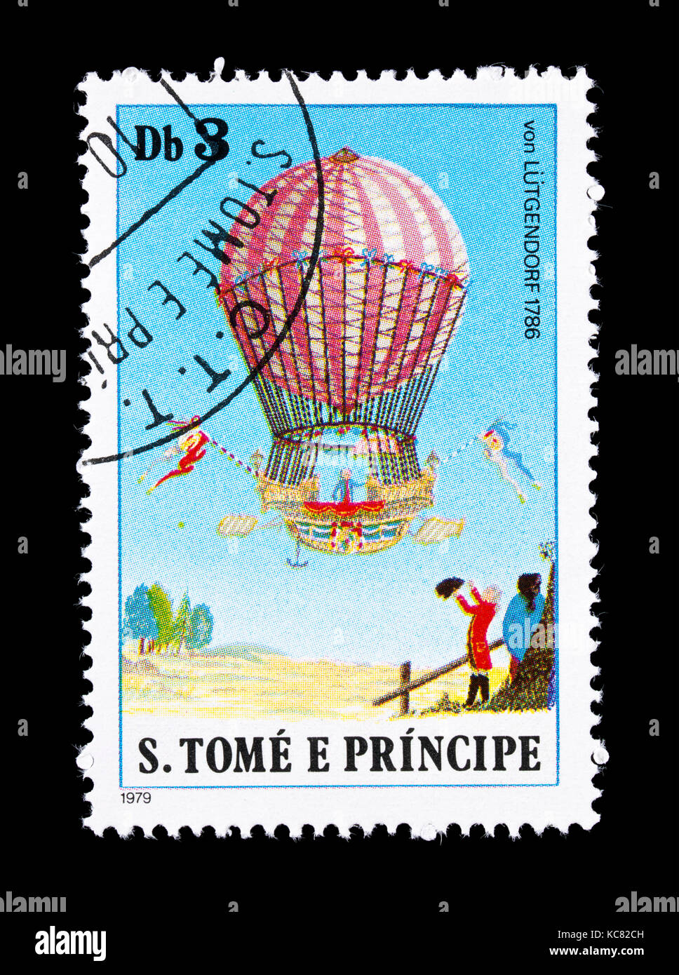 Postage stamp from the Saint Thomas and Prince Islands depicting the ...