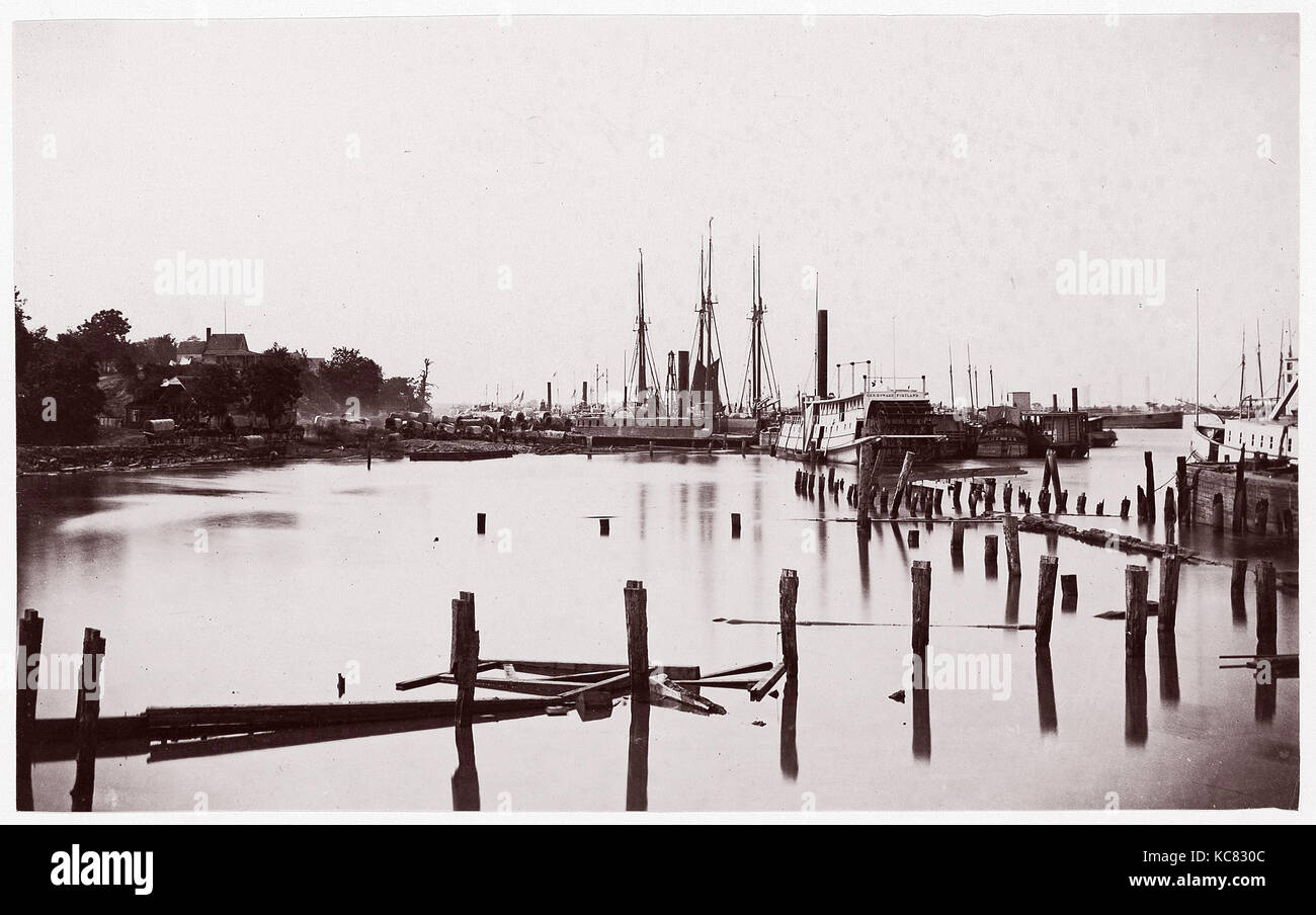 City Point, Virginia, Andrew Joseph Russell, 1861–65 Stock Photo - Alamy