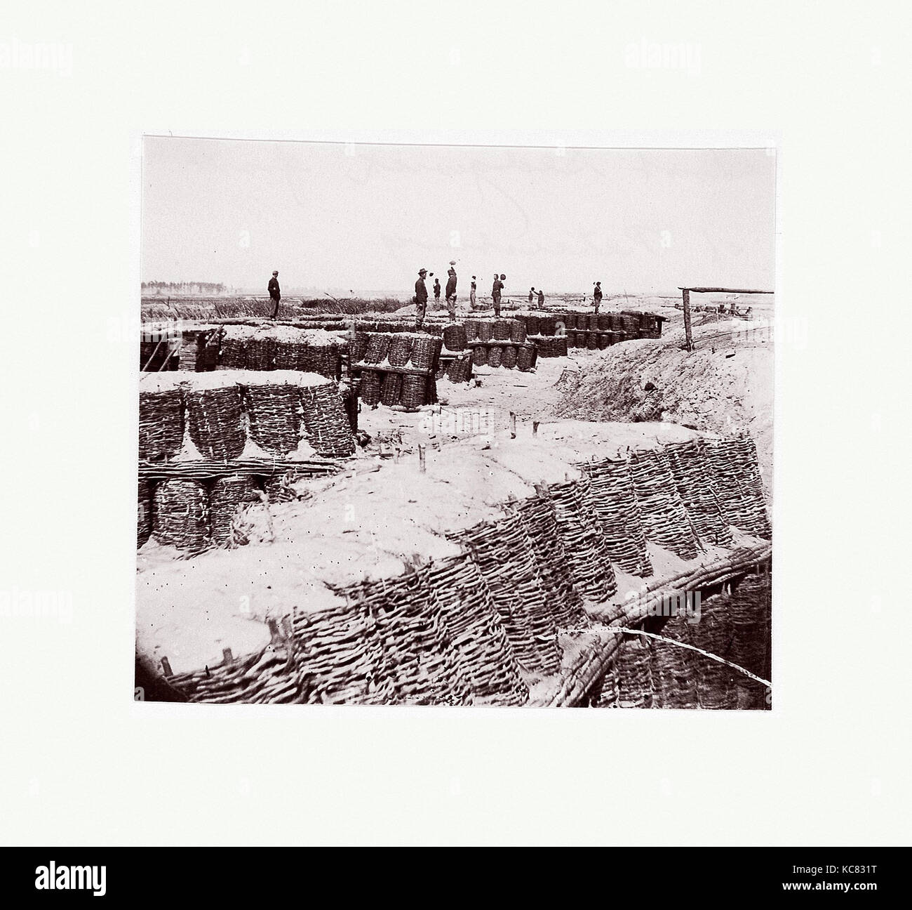 Fort Sedgwick in front of Petersburg, Timothy H. O'Sullivan, 1864 Stock ...