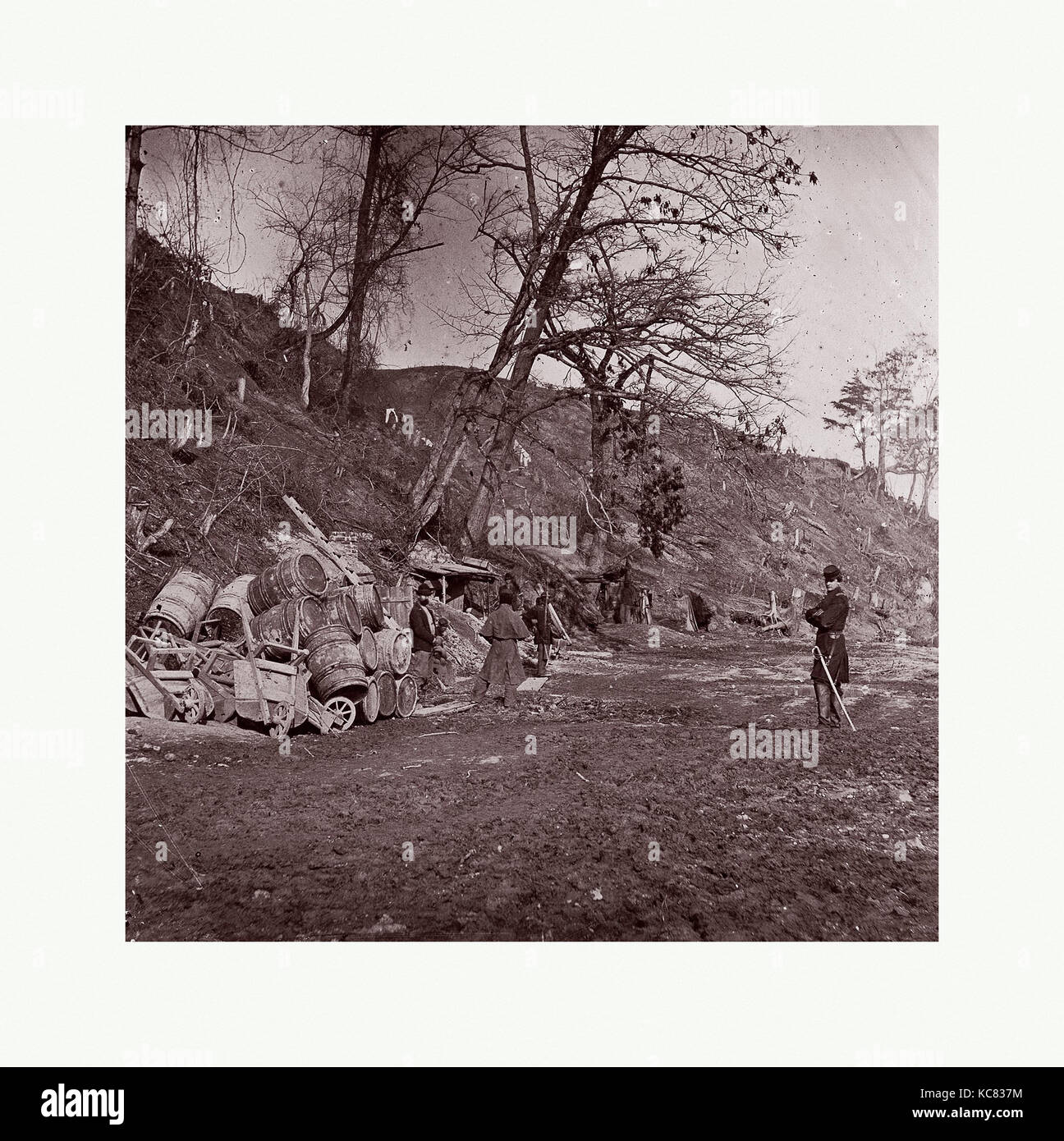 Fort Brady, Virginia, Andrew Joseph Russell, 1861–65 Stock Photo - Alamy