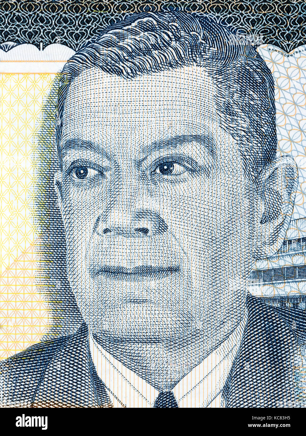Juan Manuel Galvez portrait from Honduran money Stock Photo - Alamy