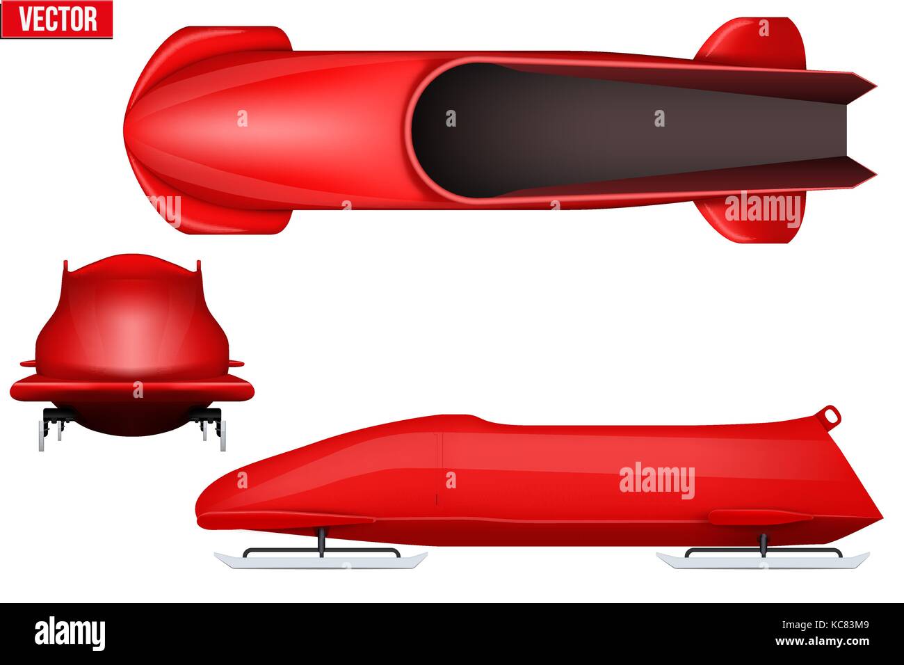 Set of Bobsleigh for two athletes Stock Vector Image & Art - Alamy