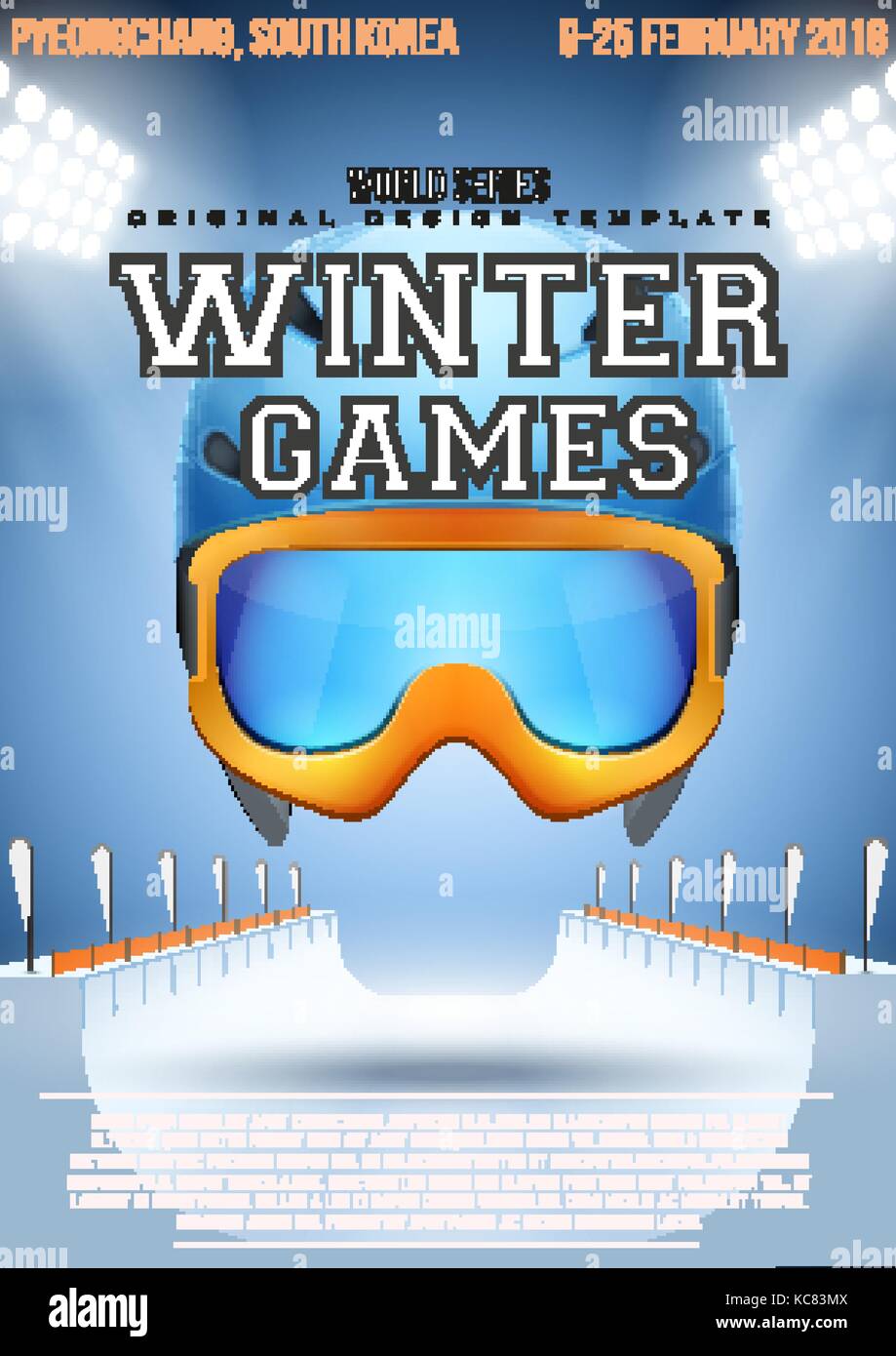 Poster Template of Winter Games Stock Vector Image & Art - Alamy