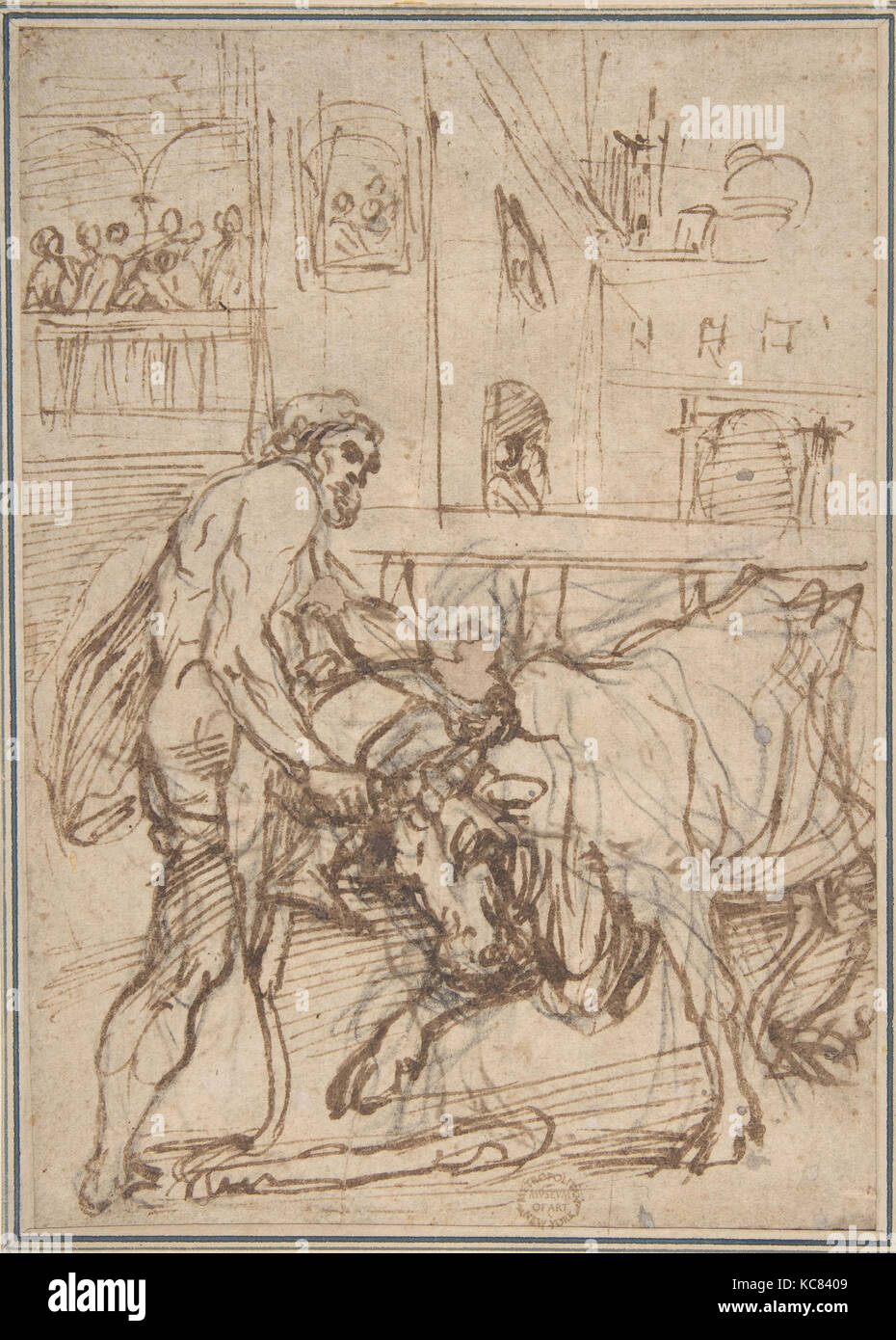 Hercules Capturing the Cretan Bull: part of a cycle depicting the ...