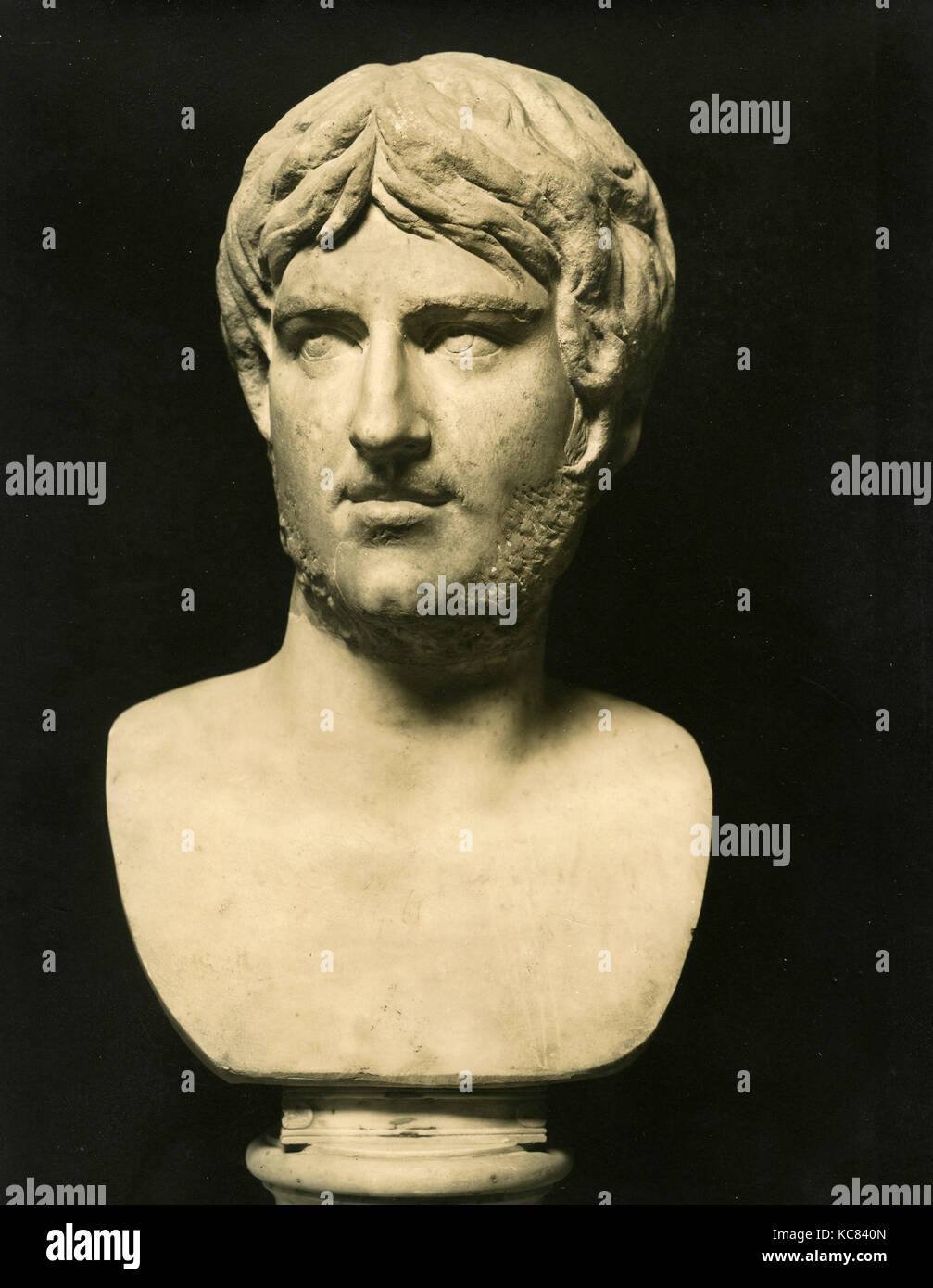 Roman Emperor Aurelius II, Marble statue Stock Photo - Alamy