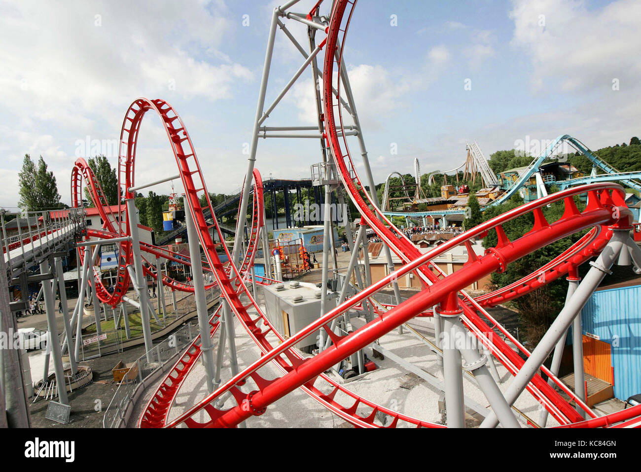 G Force ride at Drayton Manor Park and Zoo Stock Photo - Alamy
