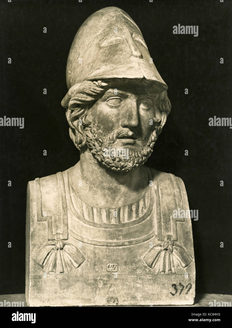 Greek politician and general Themistocles, Marble statue Stock Photo ...