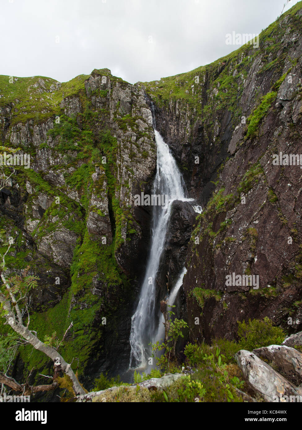 The Falls of Glomach are one of the highest and most isolated ...
