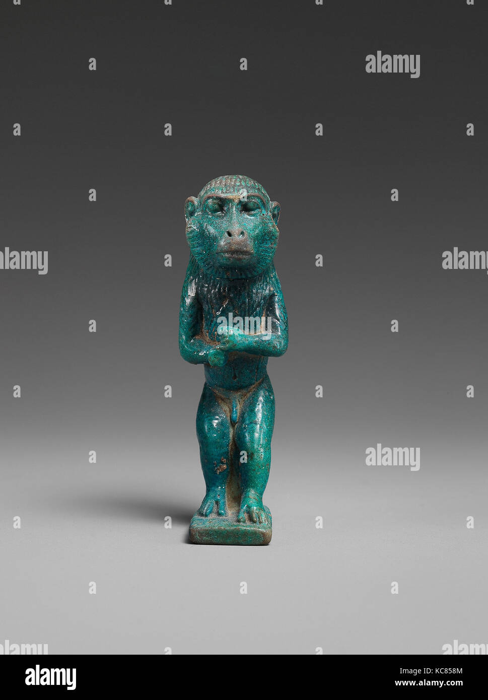 Standing Monkey Amulet, Late Period, Dynasty 26–30, 664–332 B.C., From ...