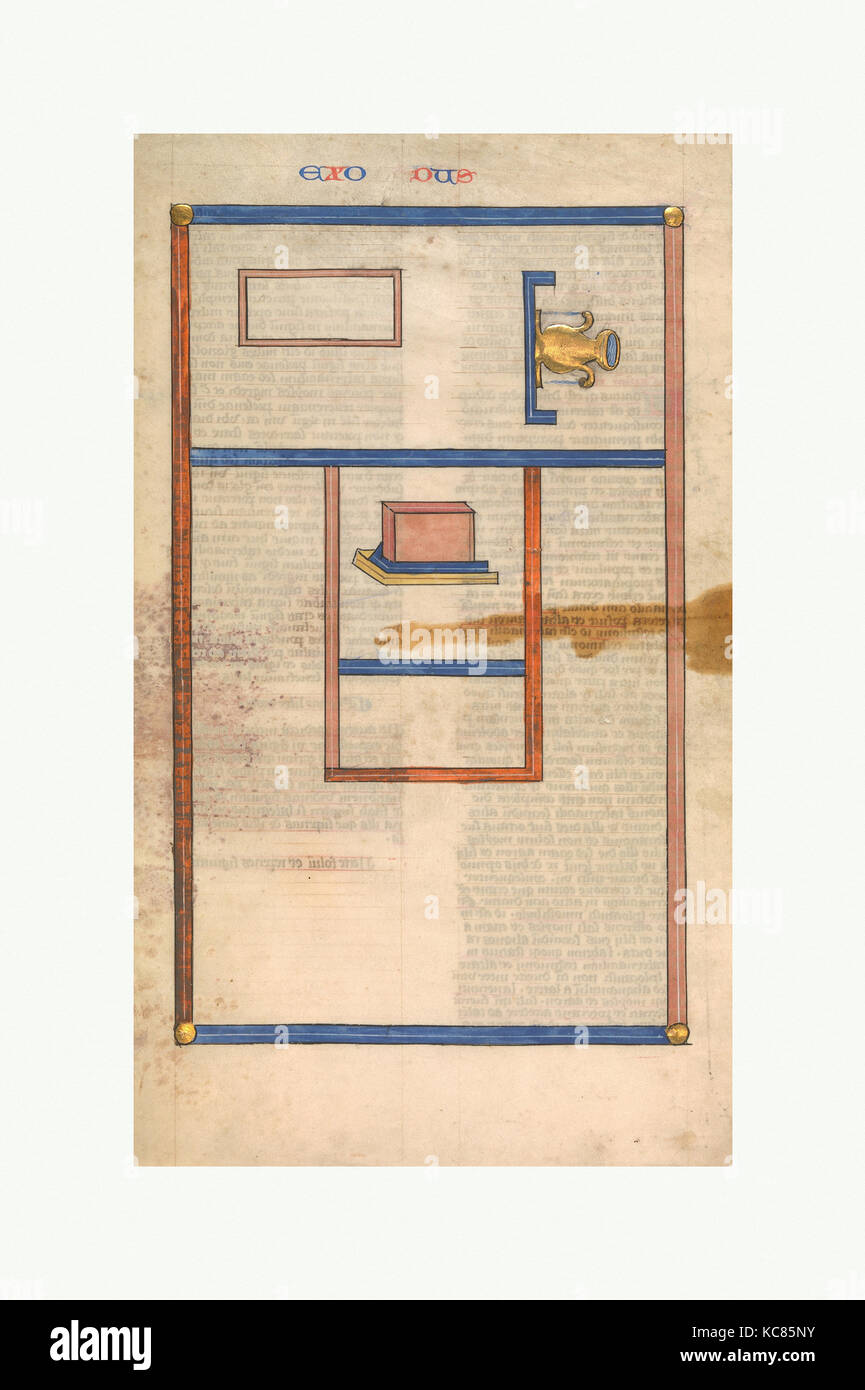 Floor Plan of the Tabernacle, one of six illustrated leaves from the ...