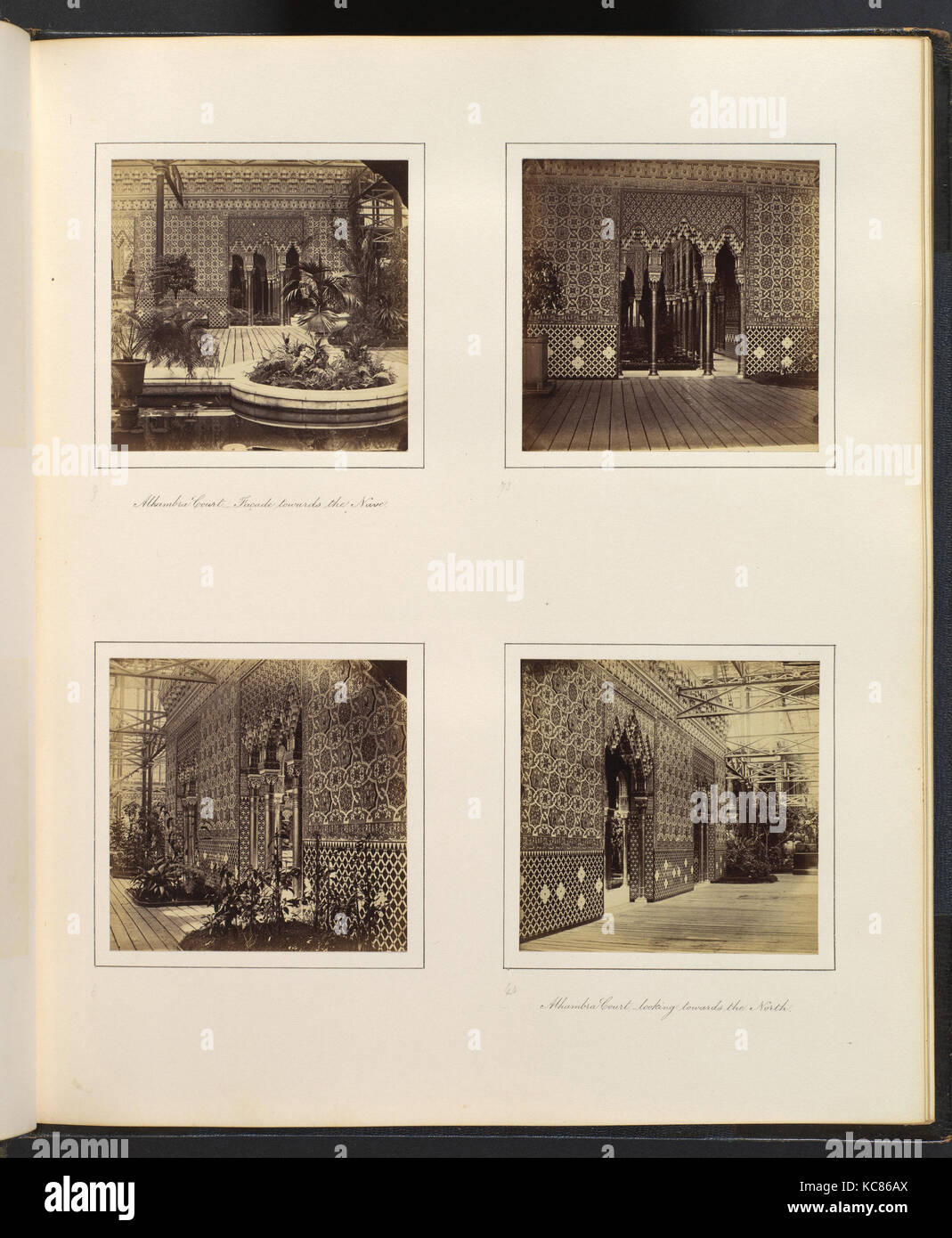 Alhambra Court Facade Towards the Nave; Entryway to the Alhambra Court ...