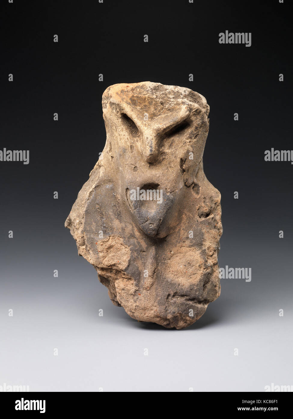 Head of a Clay Figure, Late Jomon period (ca. 1500–1000 B.C.), Japan ...