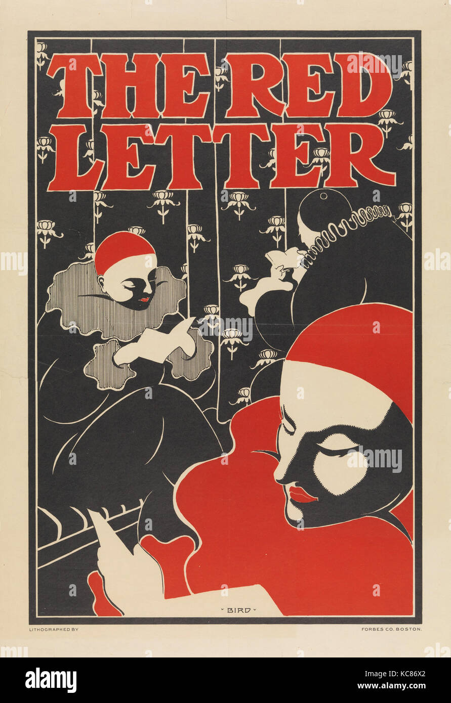 The Red Letter, 1896, Lithograph, Sheet: 25 7/8 × 17 15/16 in. (65.8 × ...