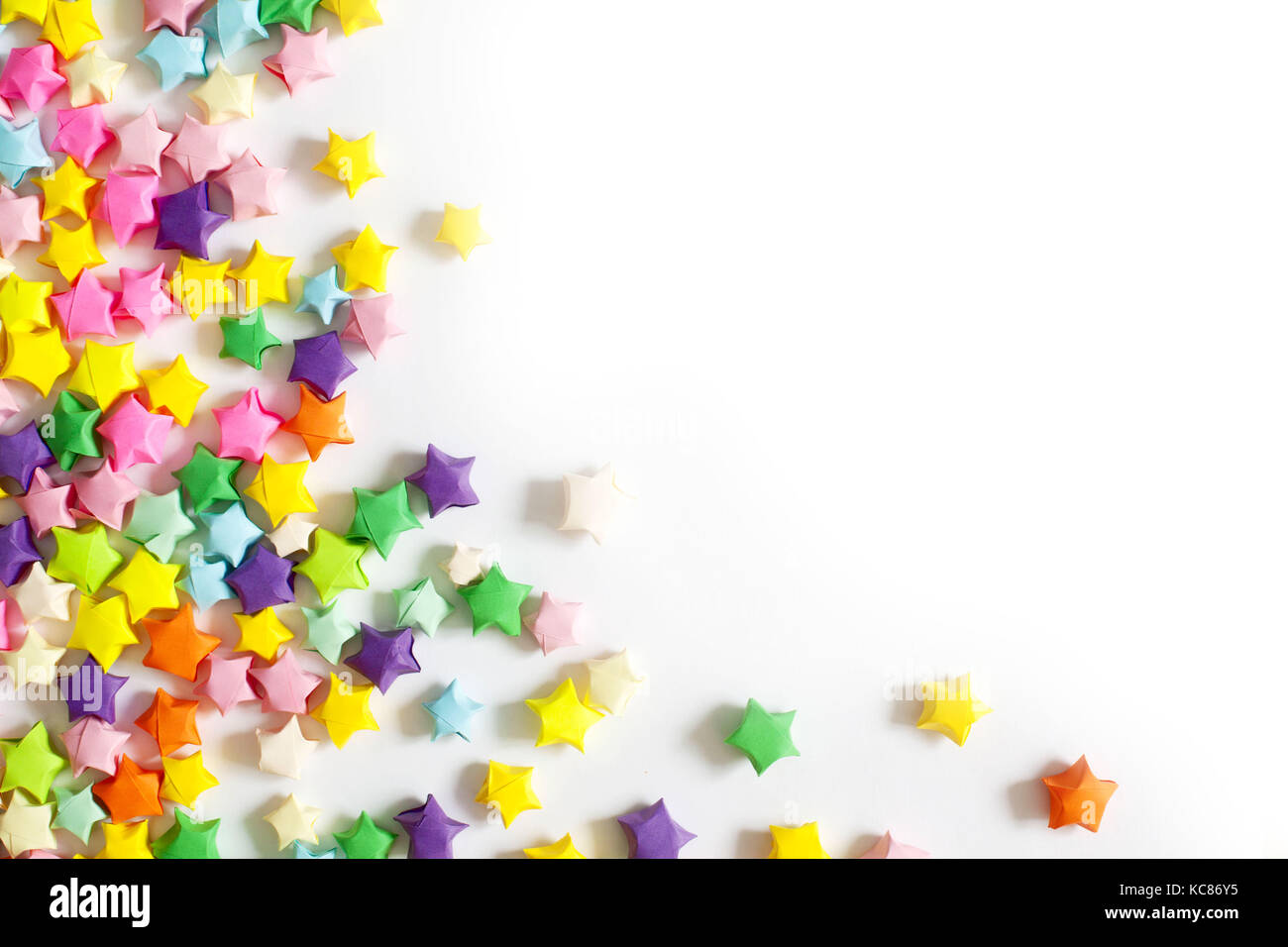 Origami stars background Stock Photo - Alamy
