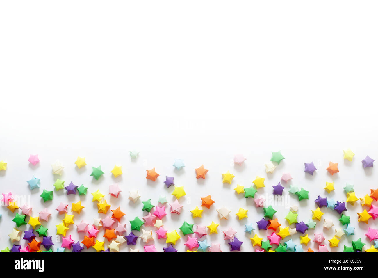 Origami stars background Stock Photo - Alamy