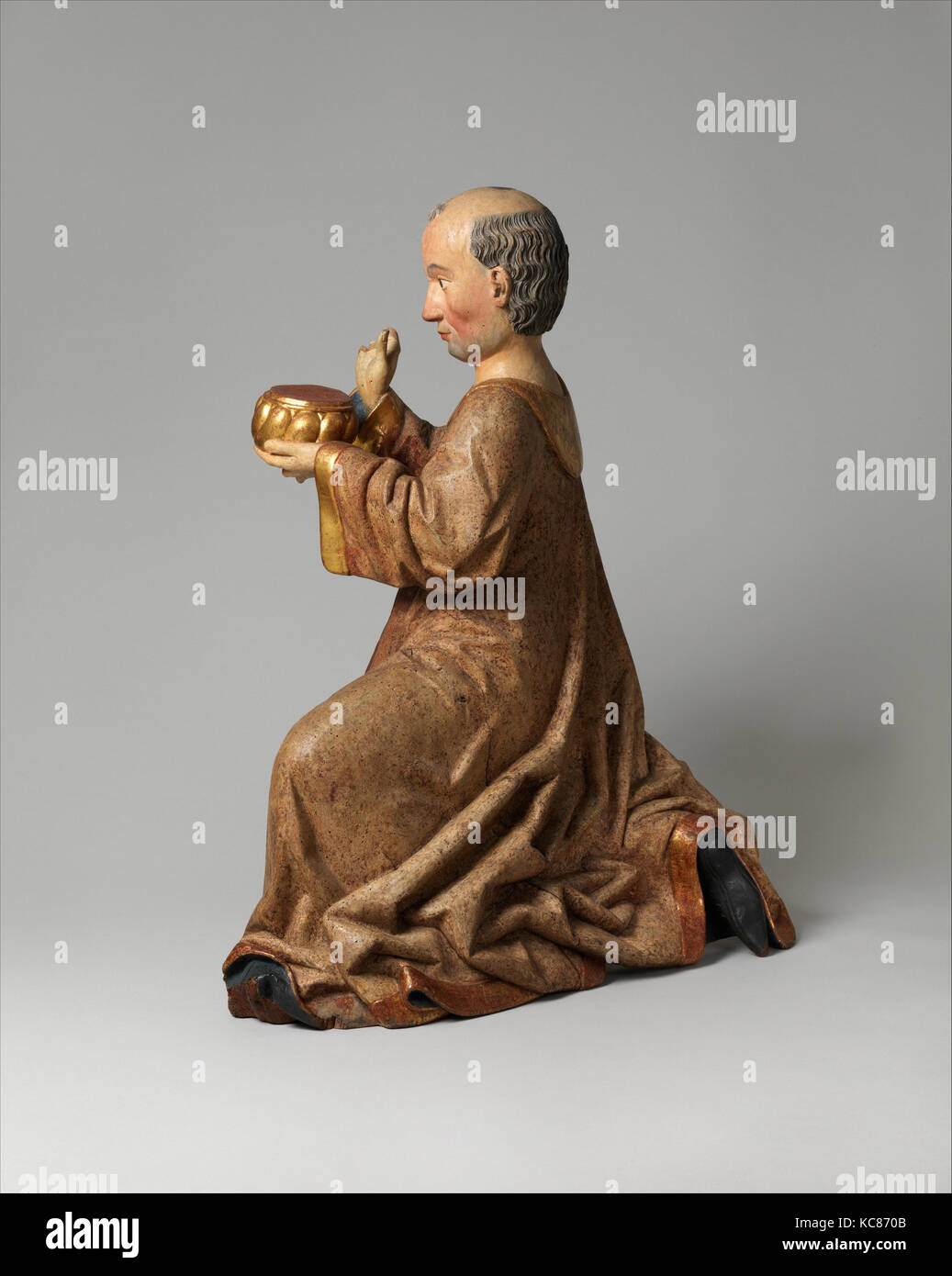 Melchior of the Three Kings from an Adoration Group, before 1489 Stock ...