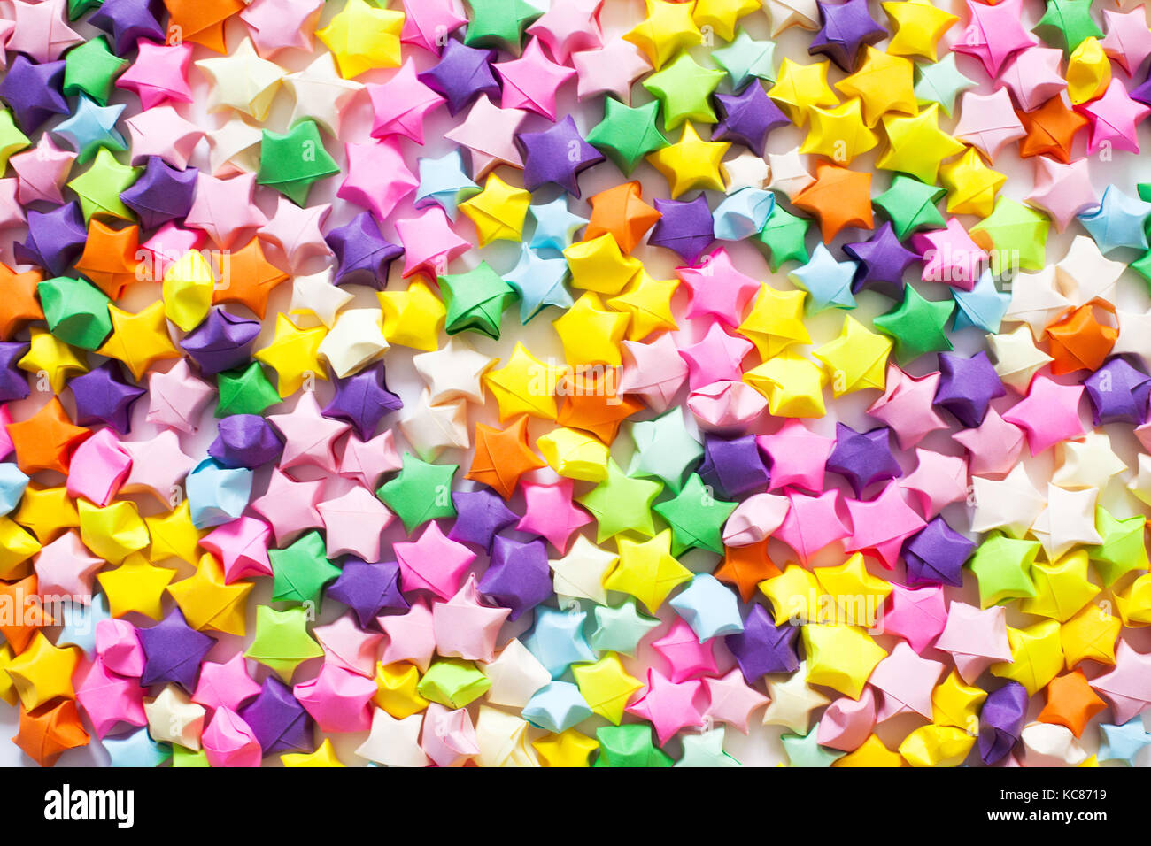 Origami stars background Stock Photo - Alamy
