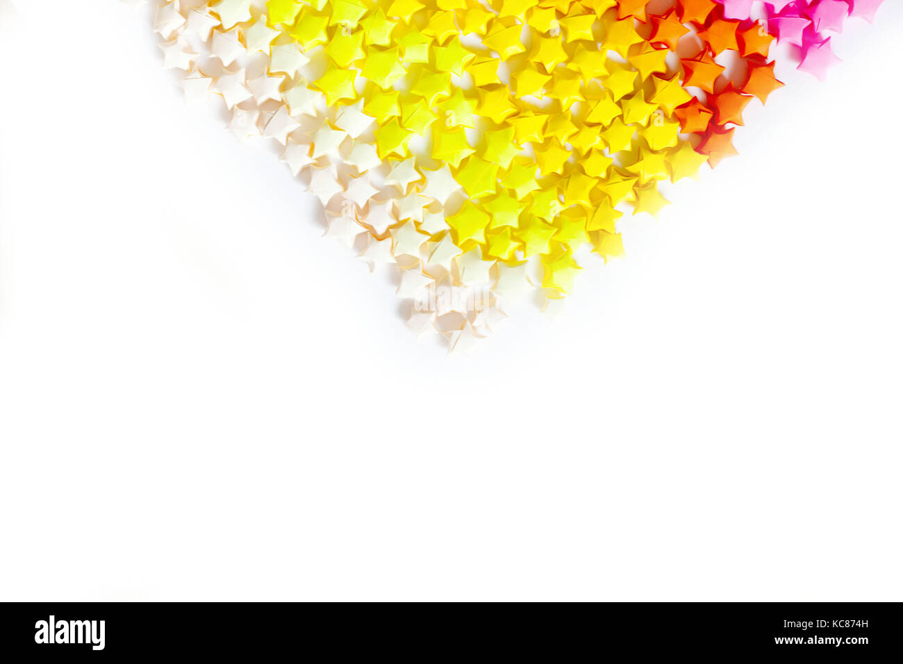 Origami stars background Stock Photo - Alamy