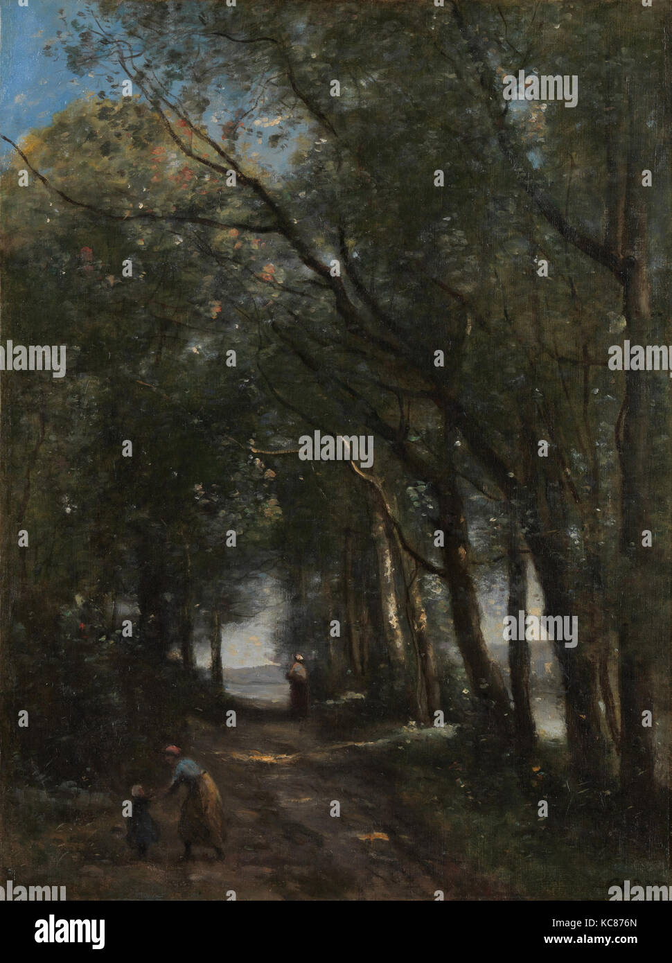 A Lane through the Trees, Camille Corot, ca. 1870–73 Stock Photo - Alamy