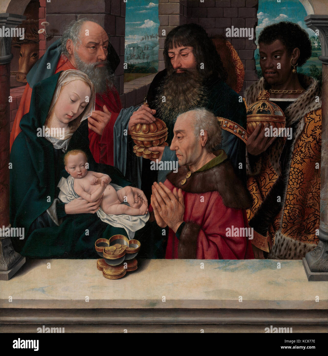 The Adoration of the Magi, Copy after Hugo van der Goes Stock Photo - Alamy