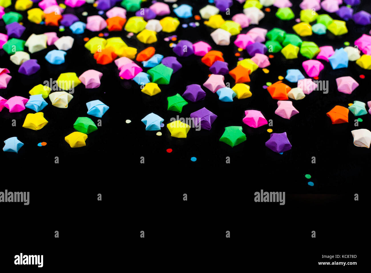 Origami stars background Stock Photo - Alamy