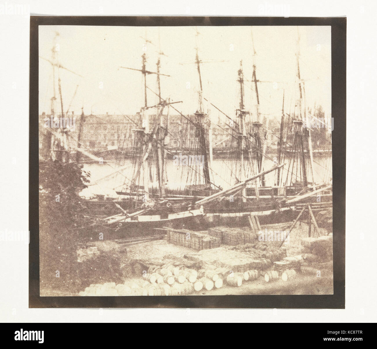 The Seine at Rouen, William Henry Fox Talbot, May 1843 Stock Photo - Alamy