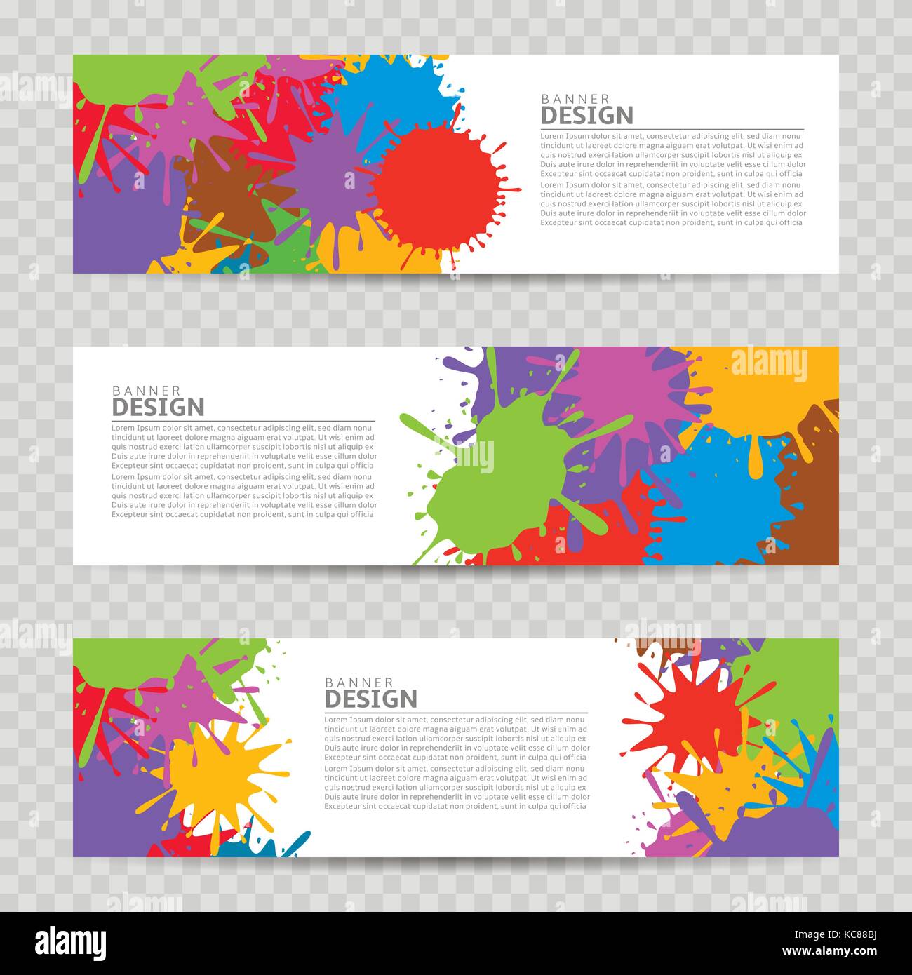 Colorful banner design Stock Vector Image & Art - Alamy