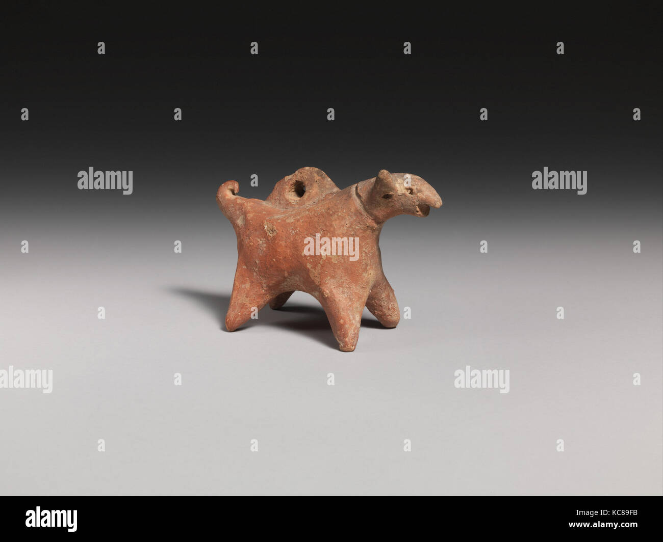 Terracotta dog (?) figurine with suspension hole, ca. 1900–1800 B.C ...