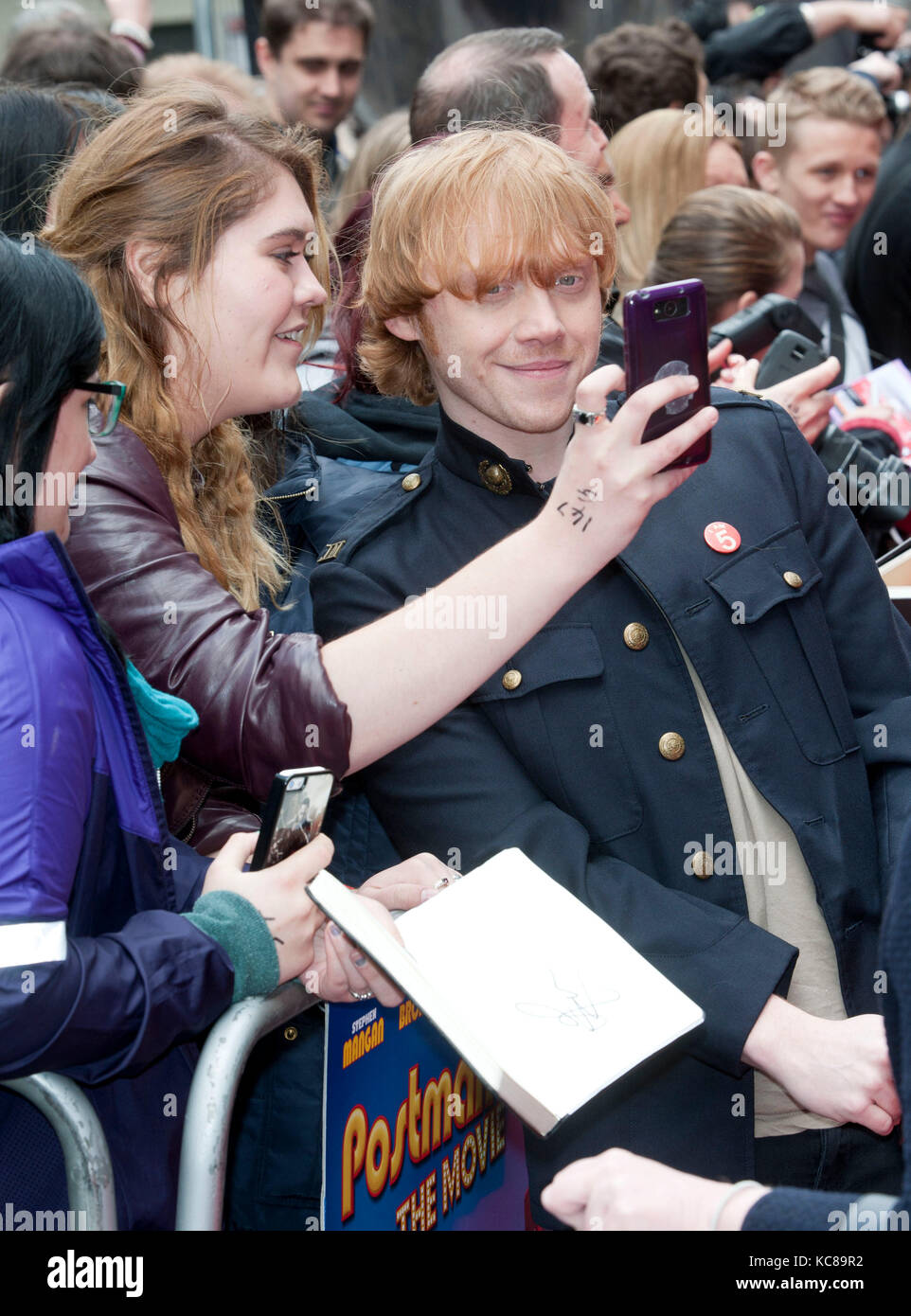 Rupert Grint at the World Premiere of 'Postman Pat' at Odeon West End ...