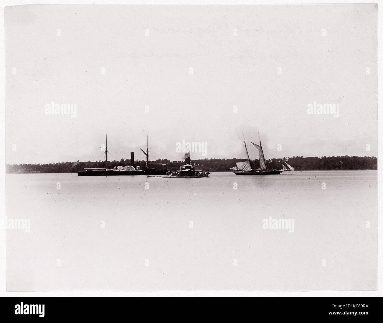 U.S. Gunboat "Saginaw" and Monitor "Onondaga", 1861–65 Stock Photo - Alamy