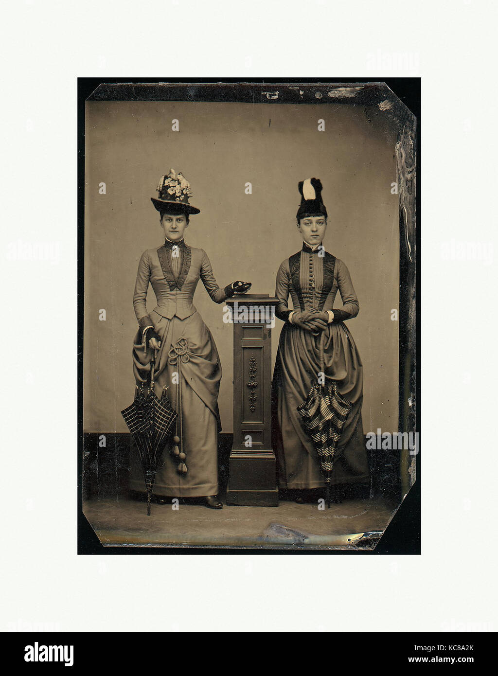 Two Women, ca. 1870, Tintype, 8.9 x 6.4 cm (3 1/2 x 2 1/2 in ...