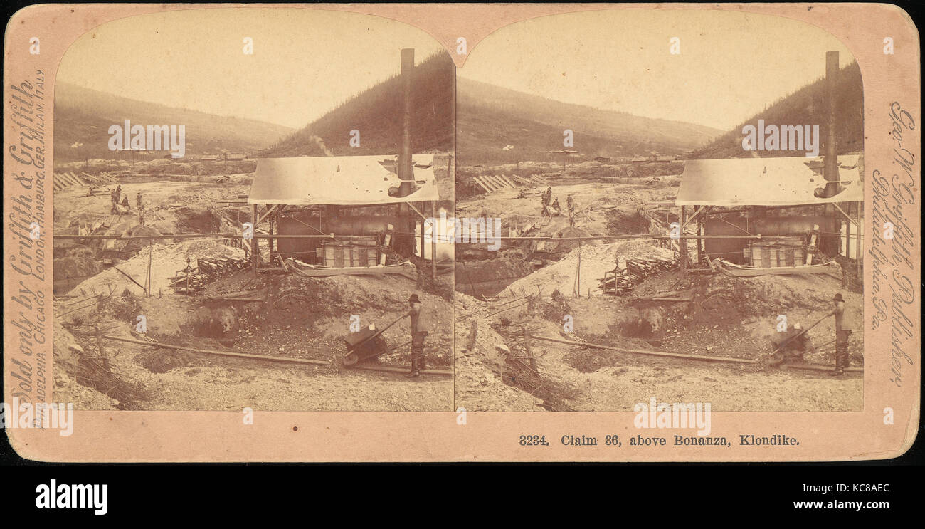 Group of 42 Stereograph Views of Alaska Including the Gold Rush ...