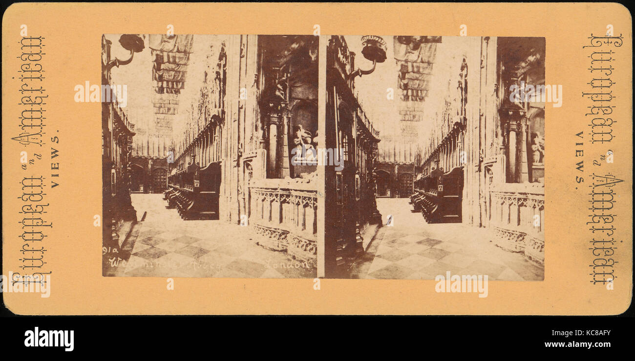 Group of 5 Stereograph Views of Westminster Abbey, London, England ...