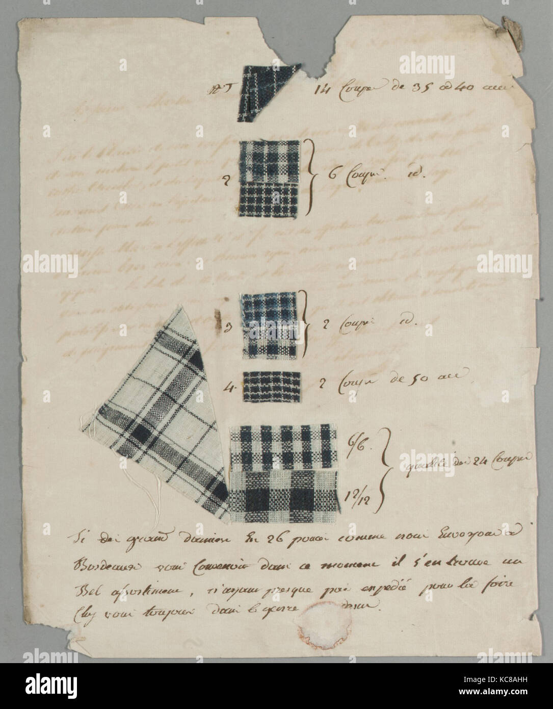 Letter samples hi-res stock photography and images - Alamy