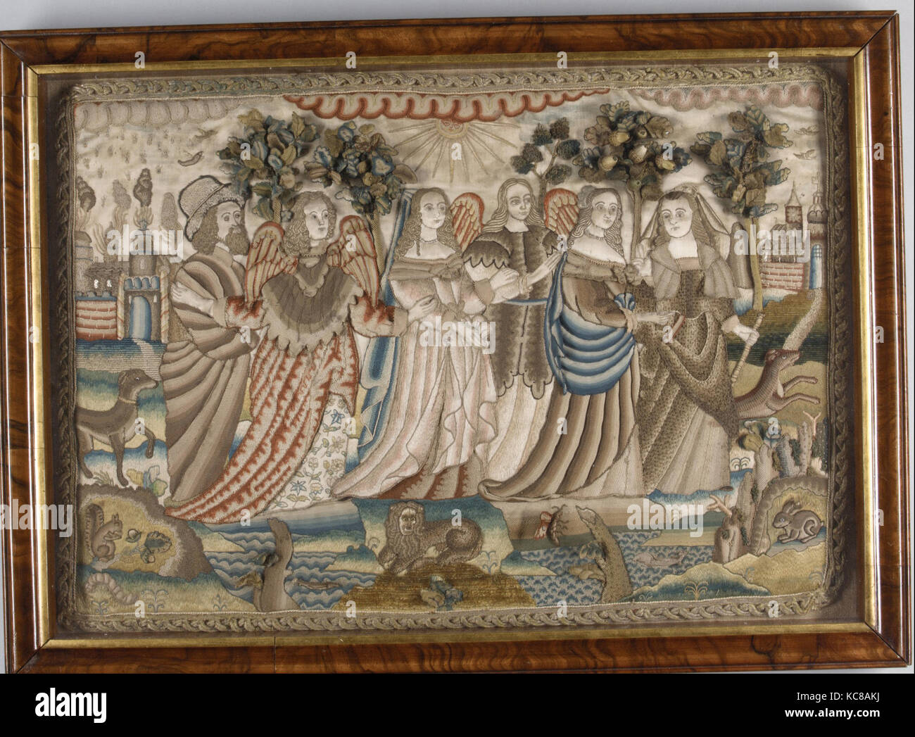 The Story of Lot, third quarter 17th century, British, Silk, metal ...
