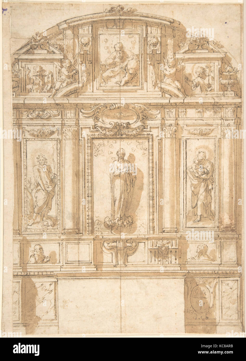 Design for an Altar with the Virgin of the Immaculate Conception in the ...